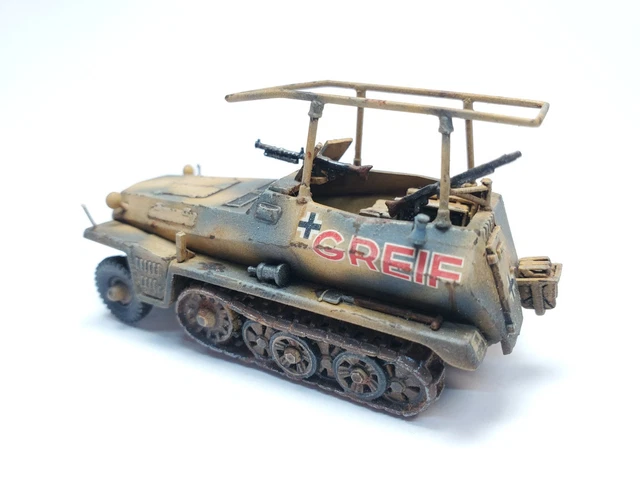 PRO-BUILT 1:72 SDKFZ 250/3 DAK North Africa Rommel Vechile "Grief" 1942 ...