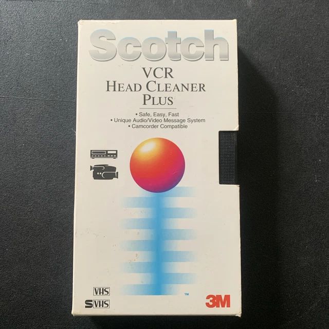 SCOTCH VCR HEAD Cleaner Plus VHS Cassette £11.52 - PicClick UK