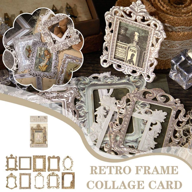 RETRO FRAME HOLLOW-OUT Square Round Shape Picture Frames Collage ...