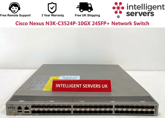 CISCO NEXUS N3K-C3524P-10GX 48 Ports SFP+ (24 Port Enabled) Network ...