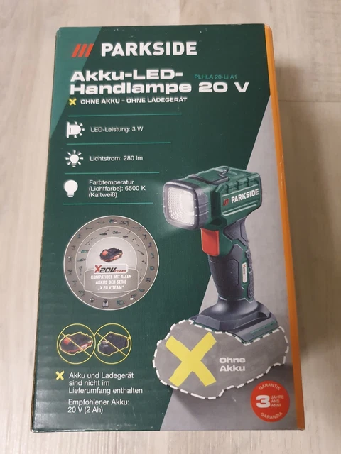 PARKSIDE AKKU LED Handlampe 20 V EUR 15,00 - PicClick DE