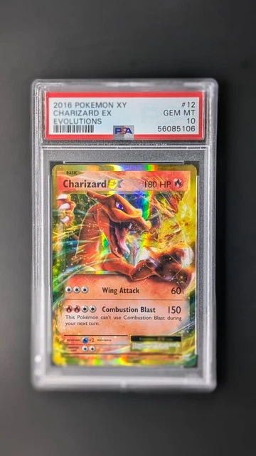 CHARIZARD EX - 12/108 - Holo - XY Evolutions - 2016 - Pokemon - PSA 10 ...