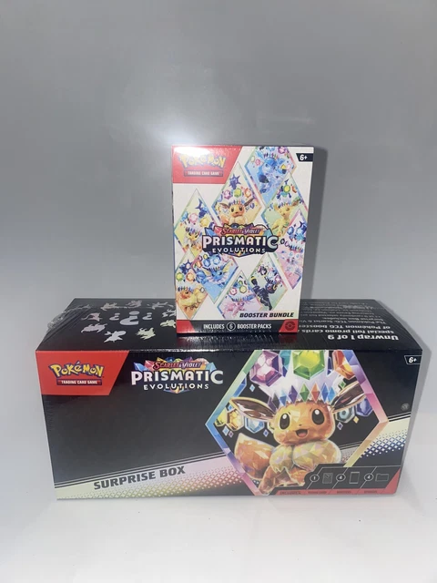 POKEMON TCG PRISMATIC Evolutions Surprise Box AND Booster Bundle (NEW/SEALED) £125.51 - PicClick UK