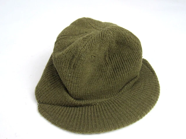 VTG NOS ? US Army WW2 Tanker Knit Wool Jeep Cap Winter Combat Hat WWII ...