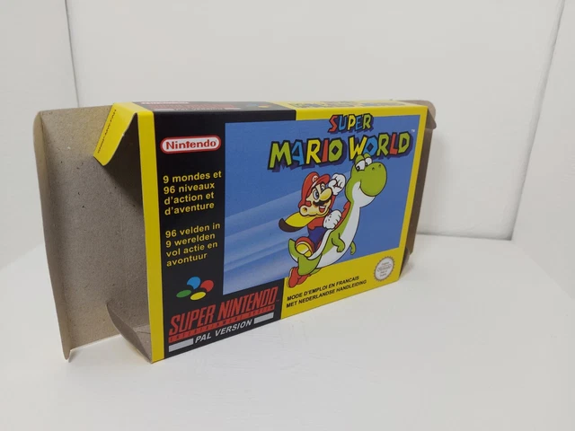 SUPER MARIO WORLD - yellow box - Super Nintendo - Pal - Nintendo - Only ...