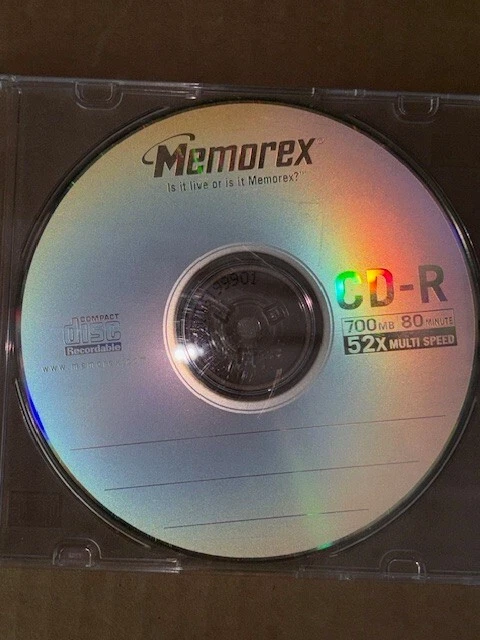 MEMOREX CD-R 52X Multi Speed 700MB / 80min New in the Slim Jewel Case ...