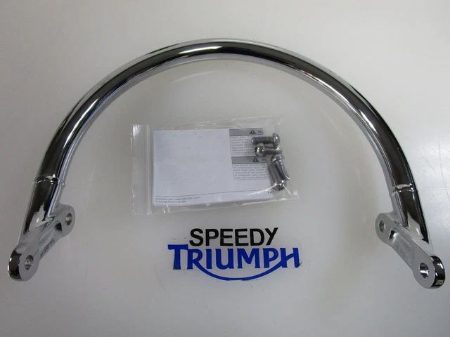 TRIUMPH BONNEVILLE T120 T100 Chrome Grab Rail A9759191 £89.99 - PicClick UK