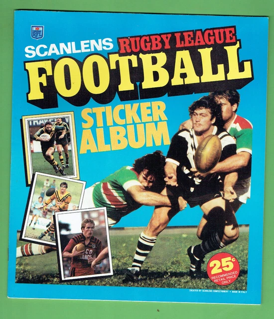 #BB9. SET 1983 Scanlens Rugby League Unmounted Stickers & Album $500.00 ...