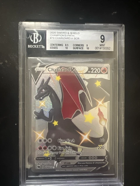 2020 POKÉMON SWSH Champions Path Secret Charizard V 79/73 BGS 9 EUR 176 ...