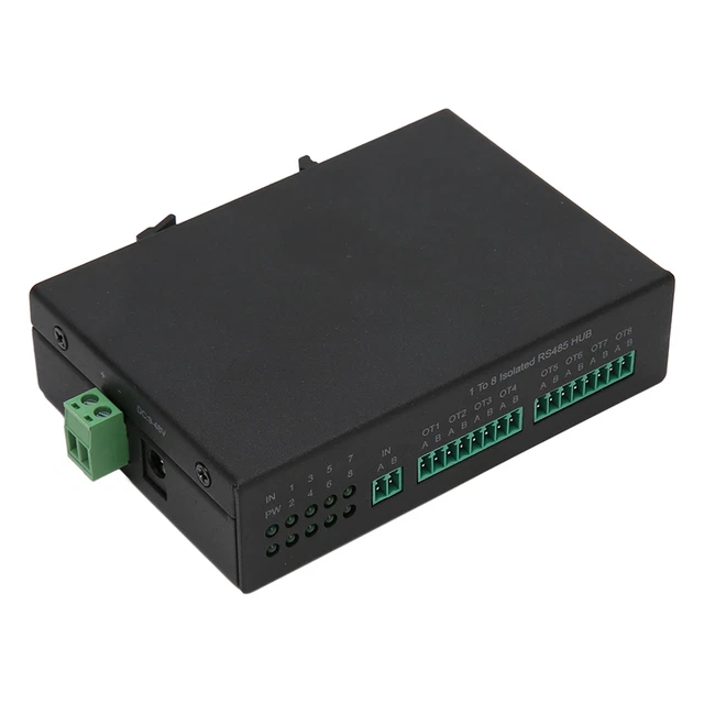 SERIAL RS232 RS485 RS422 To Fiber Converter Bidirectional Optic Modem 8 ...
