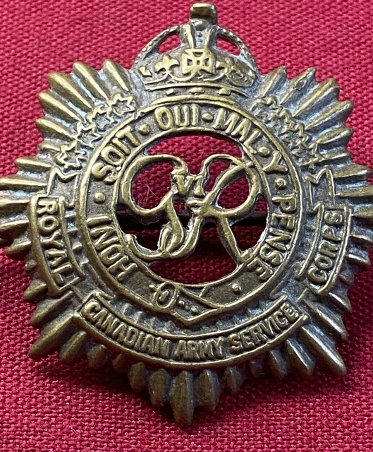 CANADIAN ARMY CAP Badge - Royal Canadian Army Service Corps - KC £639. ...