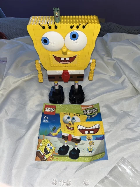 COMPLETE LEGO 3826 SpongeBob SquarePants Build-A-Bob Set Manual ...