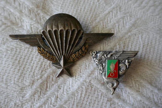 FOREIGN LEGION BADGE 2° REP Foreign Paratrooper and Paratrooper Patent ...