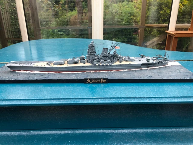 YAMOTO JAPANESE BATTLESHIP pro built model boat Kit 34” long £59.99 - PicClick UK