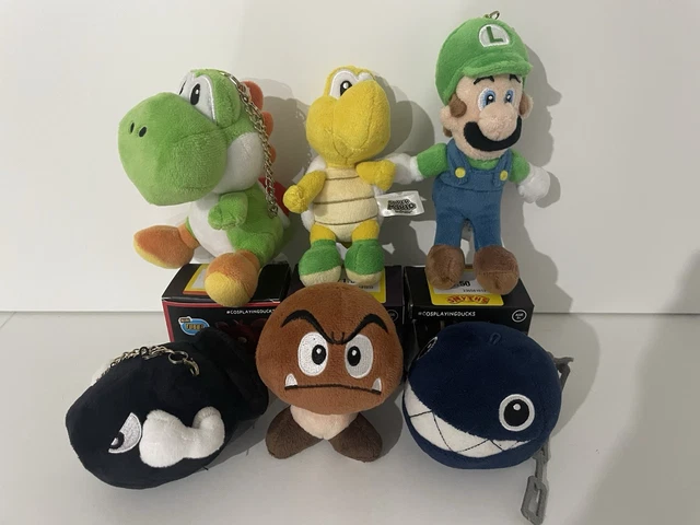 6X SUPER MARIO - Luigi Yoshi Bullet Bill Chain Chomp Goomba Koopa ...