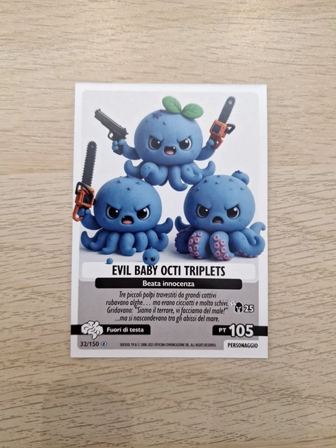 ITALIAN BRAINROT UNIVERSO Psichedelico Card N 32/150 Evil Baby Octi Triplets EUR 1,00 - PicClick IT