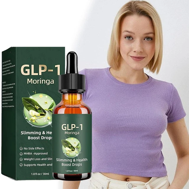 GLP-1 MORINGA SLIMMING Health Boost Drops Liquid Weight Loss and Slim ...