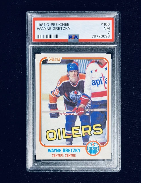 1981 O-PEE-CHEE WAYNE Gretzky #106 PSA 7 presque comme neuf HOF Edmonton Oilers EUR 122,23 ...
