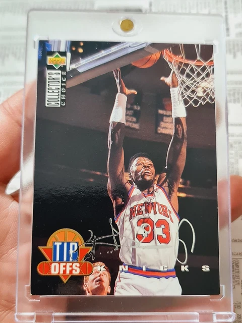 PATRICK EWING TIP Offs Upper Deck Collectors Choice 1994-95 #183 Auto ...