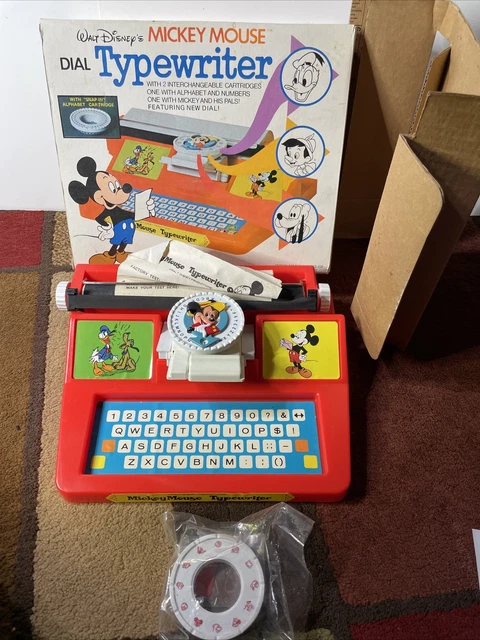 WALT DISNEYS MICKEY Mouse Dial Typewriter 1975 New in Box £38.24 ...