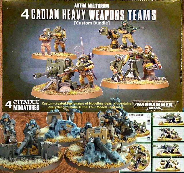 4 HEAVY WEAPON Teams IMPERIAL GUARD/Astra Militarum~Games Workshop ...