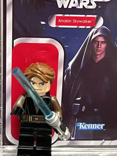 LEGO STAR WARS Anakin Skywalker Minifigure Display Set With Custom Card ...