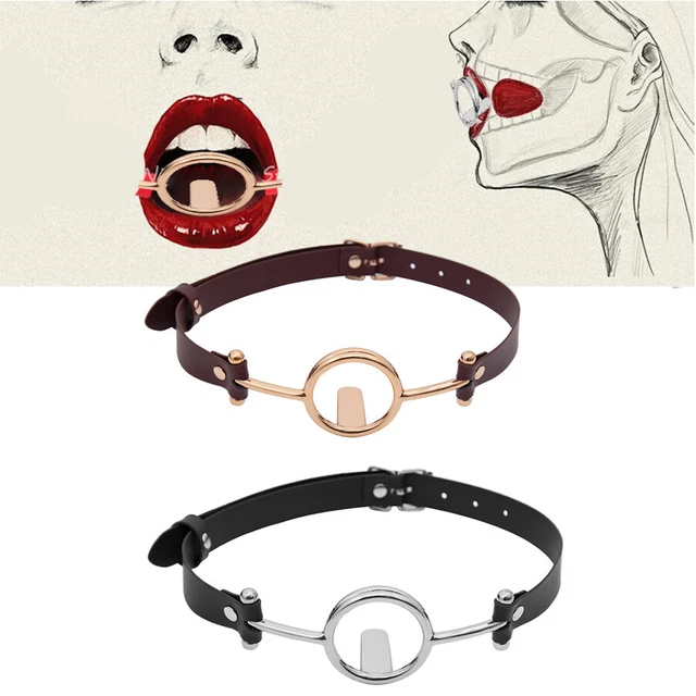 Bondage O Ring Tongue Depressor Gag Open Mouth Deep Throat Bite