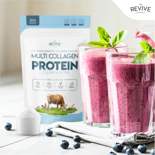 MULTI COLLAGEN PROTEIN Powder 400G - Types I, II, III, V & X ...