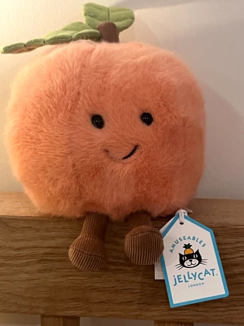 Jellycat Amuseable Htf Peach Fuzzy Fluffy Plush 12cm Bnwt £4699 Picclick Uk