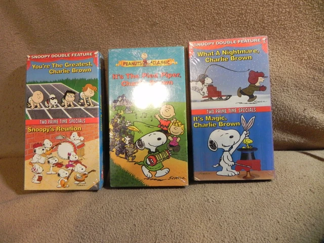 3 PEANUTS/SNOOPY VHS Tapes Never Used, Still Sealed £11.88 - PicClick UK