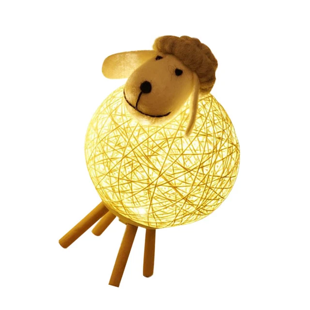 SHEEP NIGHT LIGHT Lamb Lamp Book Desktop Child Baby Cartoon Decorate £ ...