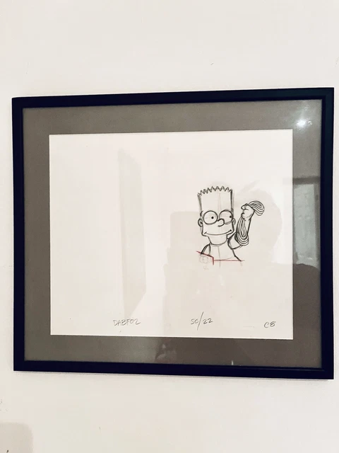 BART ORIGINAL PRODUCTION Drawing The Simpsons Studio Animation Picture ...