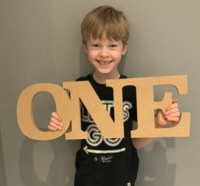 GIANT MDF LETTERS, Freestanding ONE, Cake Smash numbers - Large ...