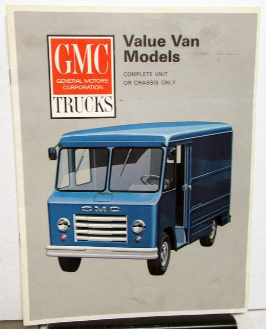 1966 GMC TRUCKS Value Van Models Sales Brochure EUR 12,99 - PicClick IT