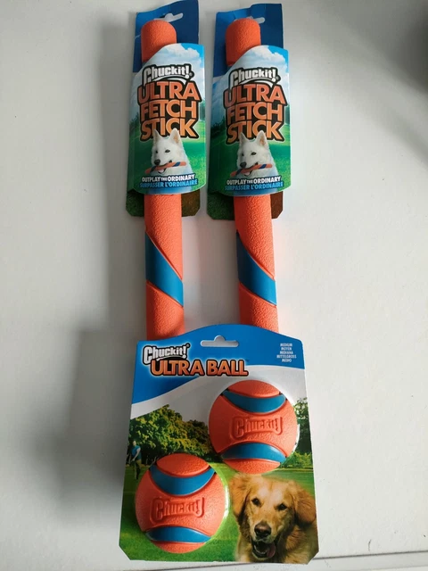 CHUCKIT! DOG TOY Bundle - 2x Ultra Ball Medium & 2 Lx Ultra Fetch ...