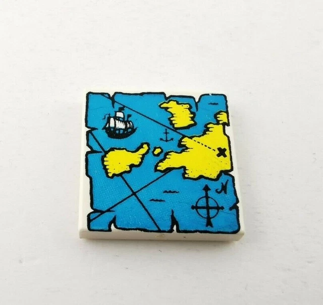 LEGO PIRATES MAP Tile ref 3068px9 Set 6285 10040 6279 6286 6263 6268 ...