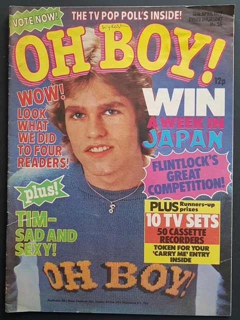 OH BOY MAGAZINE 16 April 1977 - Paul Nicholas, Keith Chegwin Cartoon ...