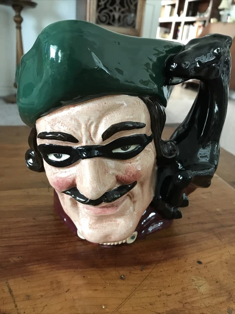 LARGE ROYAL DOULTON 1959 D6528 Dick Turpin Character Toby Jug 7” Tall £ ...