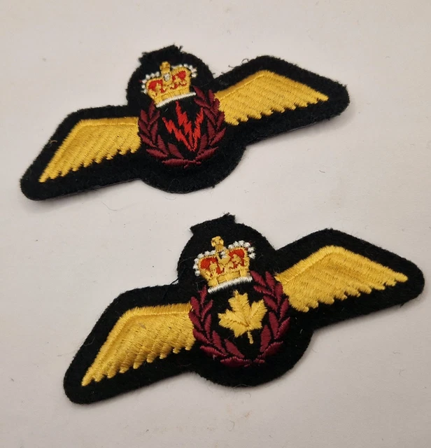 POST WW2 ORIGINAL Canadian Air Force Pilots Wings / Radio Operator ...