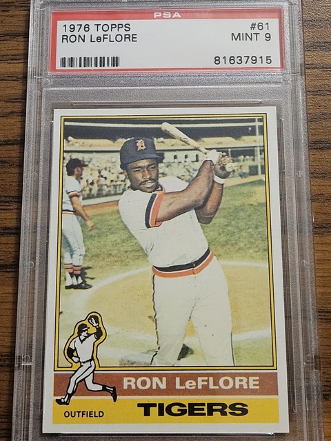 CARTE RON LEFLORE 1976 Topps #61 PSA 9 EUR 41,90 - PicClick FR