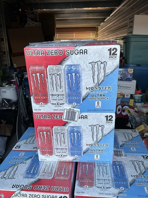 MONSTER ENERGY DRINK Ultra Zero Sugar Variety Pack (16 oz) 24-pack £36. ...