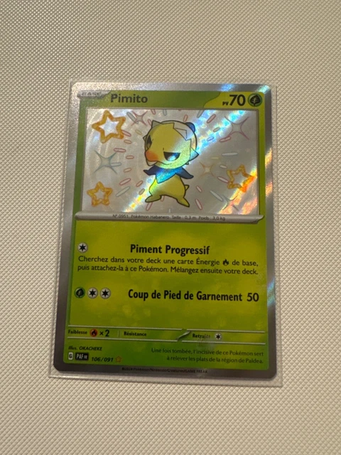 CARTE POKÉMON SHINY - Pimito 106/091 - Destinées De Paldea EV04.5 EUR 7,00 - PicClick FR