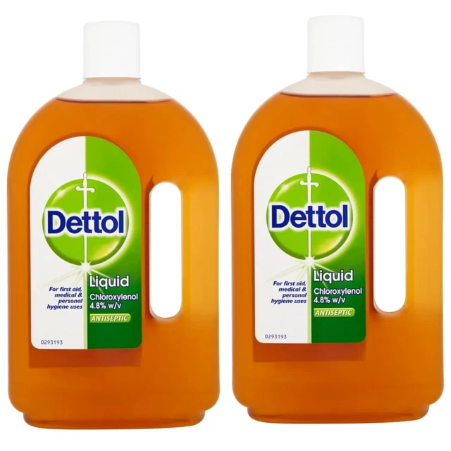 DETTOL ANTISEPTIC DISINFECTANT Liquid 750ml - Pack 2 £10.99 - PicClick UK