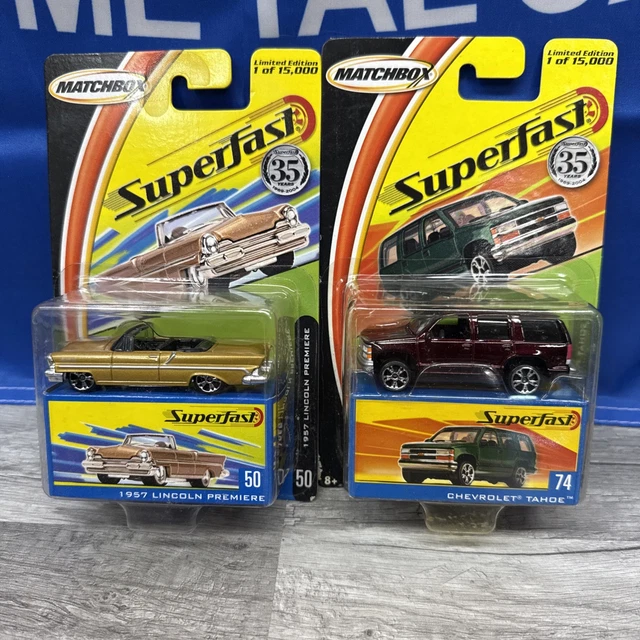 MATCHBOX 2004 35TH Superfast 1957 Lincoln Premiere Metalflake Gold ...