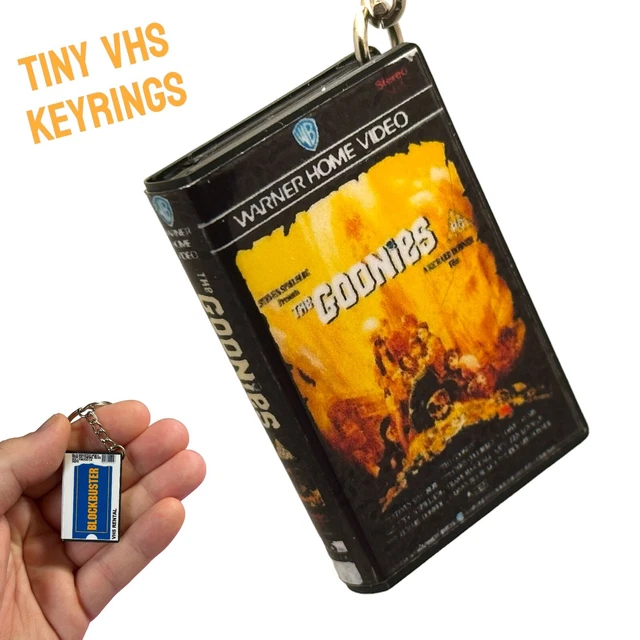 THE GOONIES RETRO Mini VHS Video Box Keychain - Miniature Collectible £ ...