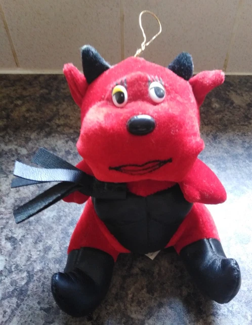 VINTAGE CHEEKY CHUMS Saucy Miss Whiplash Red Devil Soft Toy / Hanging ...