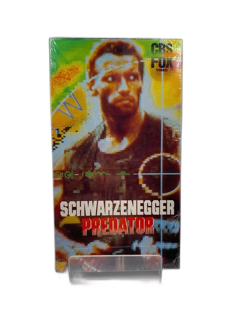 PREDATOR VHS SEALED 1988 CBS FOX VIDEO Watermark 1st Run No Barcode ...