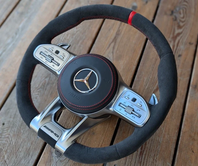 VOLANT MERCEDES AMG 2018+ W205 W213 W177 W247 W253 W461 W222 ALCANTARA ...