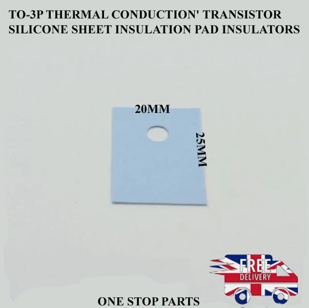 TO3P THERMAL CONDUCTION' Transistor Silicone Insulation Sheet Pads 1 To ...