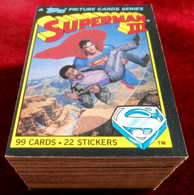 SUPERMAN III - Complete VINTAGE Base Set (99 Cards) - Topps - 1983 £44. ...